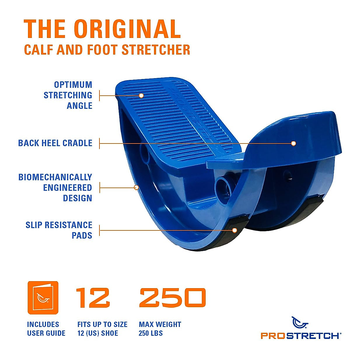 ProStretch the Original Calf Stretcher and Foot Rocker for Plantar Fasciitis, Achilles Tendonitis and Tight Calves, Made in USA