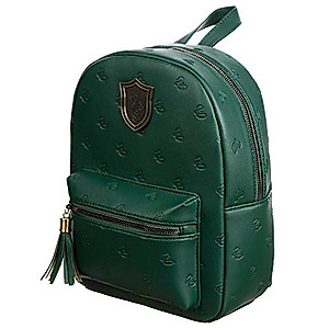 Bioworld Slytherin Hogwarts House Harry Potter Faux Leather Mini Backpack