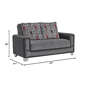 Ottomanson Extreme Collection, Loveseat, Grey