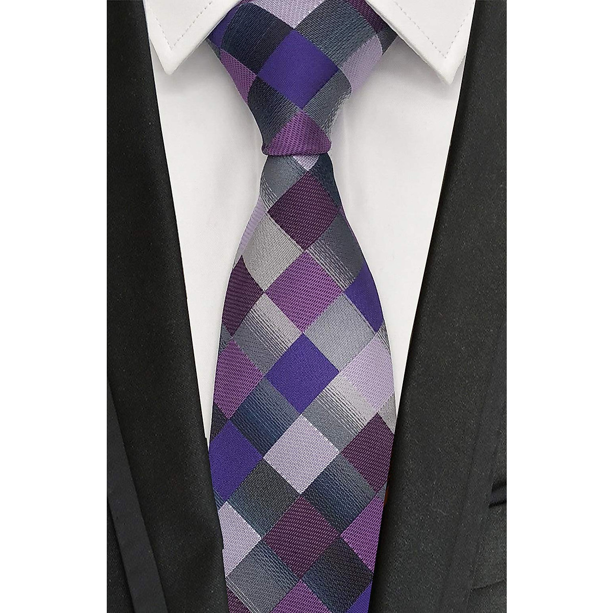 veegood Men's Classic Neck Ties for Men 10 Pack Classy Men's Tie Woven Jacquard Ties Party Suit B10VG01