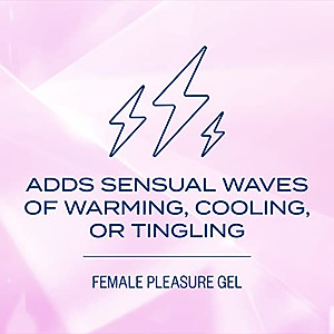 K-Y Intense 0.34 fl oz Adult Toy Friendly Female Pleasure Gel, Arousal Stimulant for Women, Couples Massage Enhancer, Tingling Cooling & Warming, Hormone & Paraben Free, Latex Condom Compatible