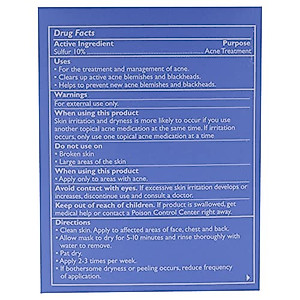 Peter Thomas Roth | Therapeutic Sulfur Acne Treatment Mask | Maximum-Strength Sulfur Mask for Acne, Clears Up and Helps Prevent Acne Blemishes, Oil Absorbing and Pore Cleansing