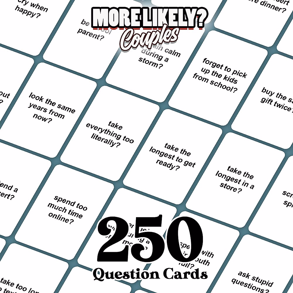 Funny Game for Couples - 250 Cards - Conversation Starters Couples Games - Great for Date Night, Romantic and Hilarious Questions, Improve Communication and Relationships - Conversation Cards