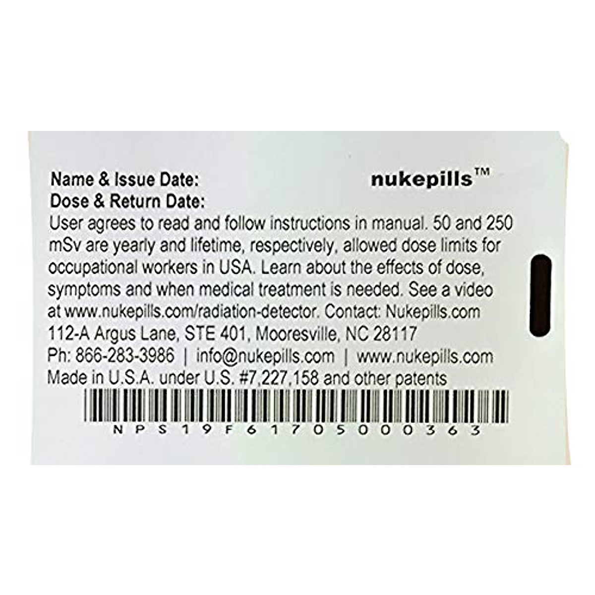 RADTriage FIT Personal Radiation Detector for Wallet or Pocket,Nuclear Radiation Detector,Electromagnetic Field Radiation Detector,Anti Radiation Dosimeter, Ready-to-Go Portable Radiation Detector