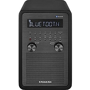 Sangean WR-50 FM-RBDS/AM/Bluetooth Wood Cabinet Table Top Radio (Certified Refurbished)