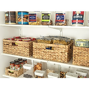 StorageWorks Water Hyacinth Wicker Baskets