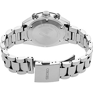 SEIKO SSC813 Watch for Men - Prospex Collection - Stainless Steel Case and Bracelet, White Dial
