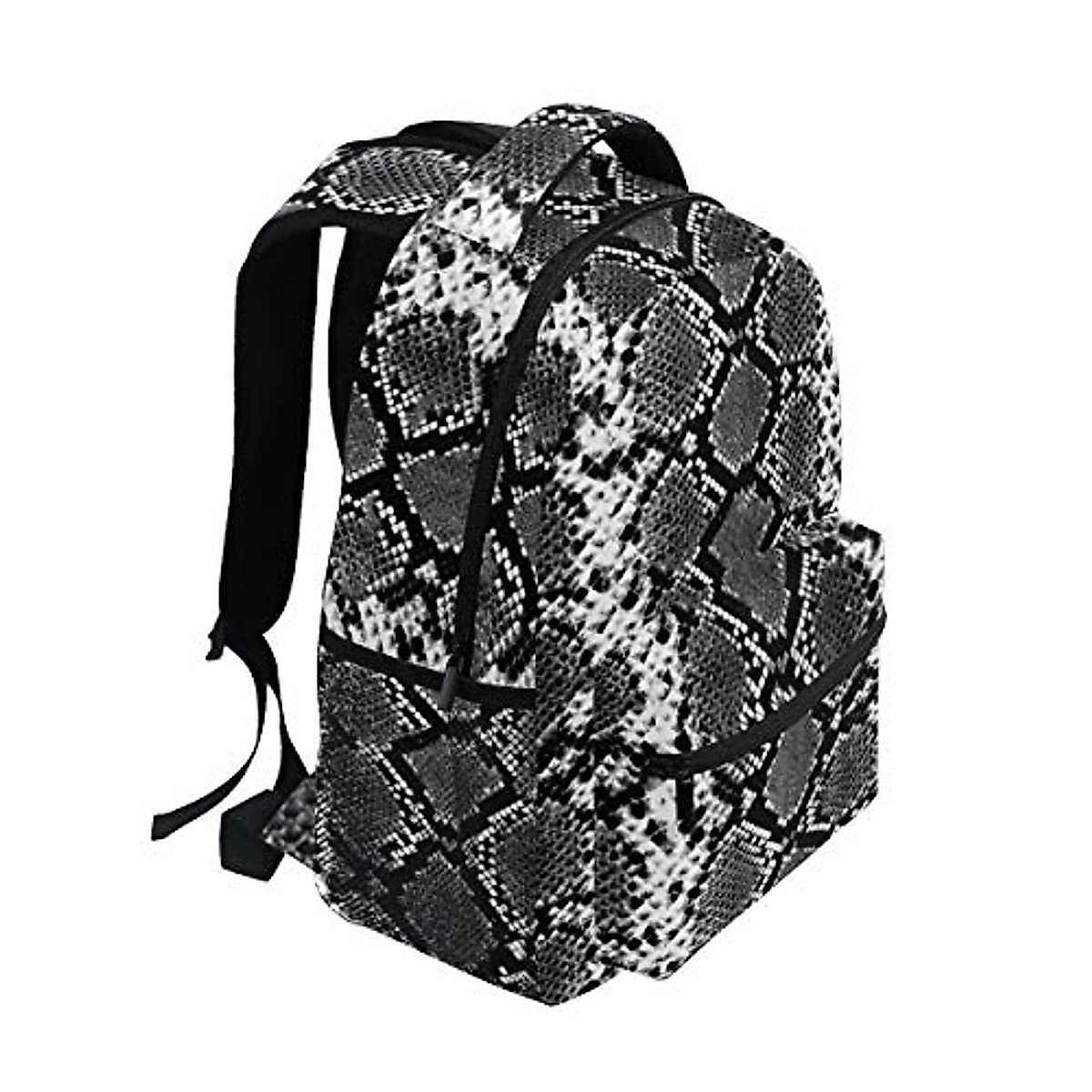 Backpack Travel Snakeskin pattern School Bookbags Shoulder Laptop Daypack College Bag for Womens Mens Boys Girls
