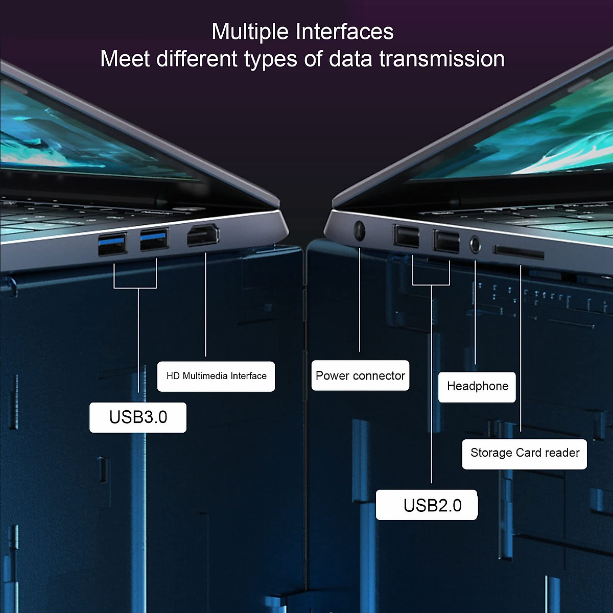 ciciglow 15.6in HD Laptop for Windows 10 11, 16GB RAM 1920 x 1080 Business Laptop, 11th Generation for Intel Core Processor I7 1165G7, 2MP HD Camera, Fingerprint Unlock, Bluetooth 4.0 (512GB US Plug)
