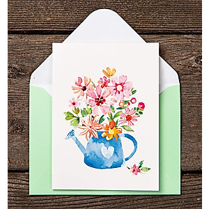Blank Cards with Envelopes - 48 Floral Blank Note Cards with Envelopes – 4 Assorted Cards for All Occasions! Blank Notecards and Envelopes Stationary Set for Personalized Greeting Cards-4x5.5"