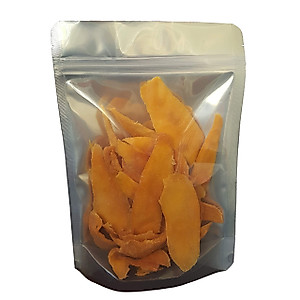 Pleasant Grove Farm 7 Mil Clear Front Mylar Bags Stand Up Gusseted Pouch in Multiple Sizes (50, 1 QUART 7 x 10 inch)