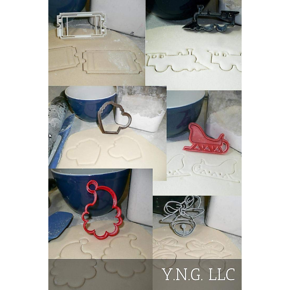 POLAR EXPRESS THEME NORTH POLE TRAIN CHRISTMAS MOVIE BOOK SET OF 6 COOKIE CUTTERS MADE IN USA PR1122