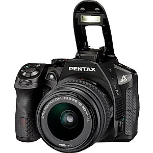 Pentax K-30 Weather-Sealed 16 MP CMOS Digital SLR with 18-55mm Lens (Black)