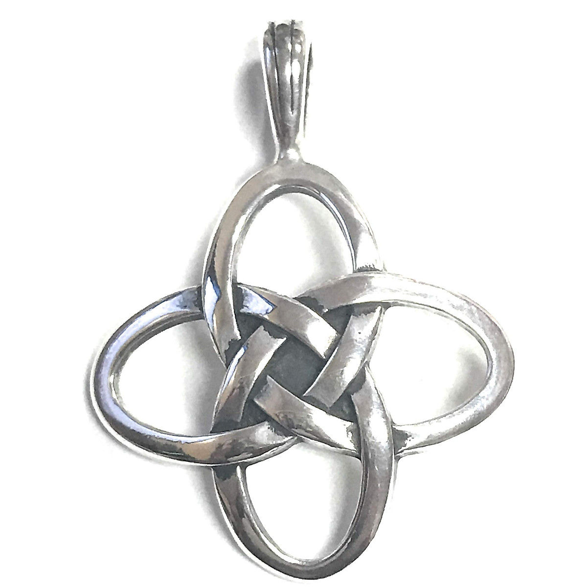 Zoe and Piper Pendants Celtic Love Knot Pendant in Sterling Silver for Teens, Men or Women, 8198