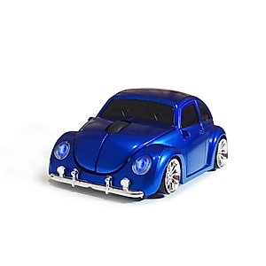 SDGSQHA Wireless 2.4Ghz Optical Mouse, Car Shaped Blue Mouse for Laptop PC Mac