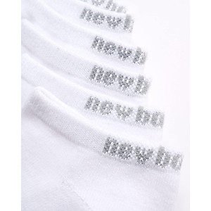 New Balance Men's Low Cut Basic 6-Pack Socks, Size 6-12.5, All White