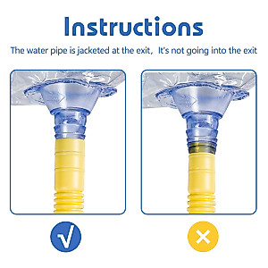 Forestchill Mini Split Air Conditioner Cleaning Cover Bag, Waterproof Dust Washing Clean Protector Bag for Large Sized Wall Mounted AC Units of 24000 to 36000 BTU