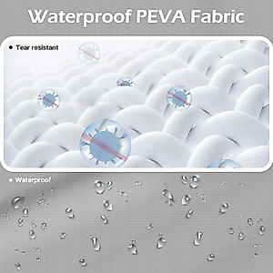 MISSLO 4" Gusseted Garment Bags for Hanging Clothes 65" Dress Bags for Gowns Long Waterproof Dress Cover for Closet Hanging Clothes Storage Bag, 3 Packs