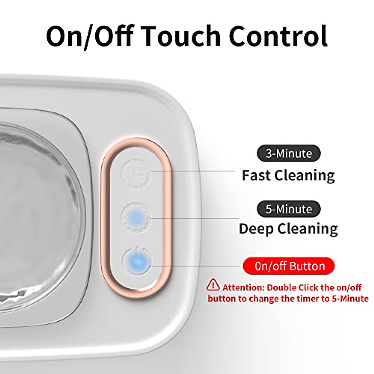 Ultrasonic Jewelry Cleaner, Professional Glasses Cleaning Machine 47kHz Ultrasonic Cleaner for Jewelry, Diamond Ring, Earring, Watches, Eyeglasses, Braces，ect