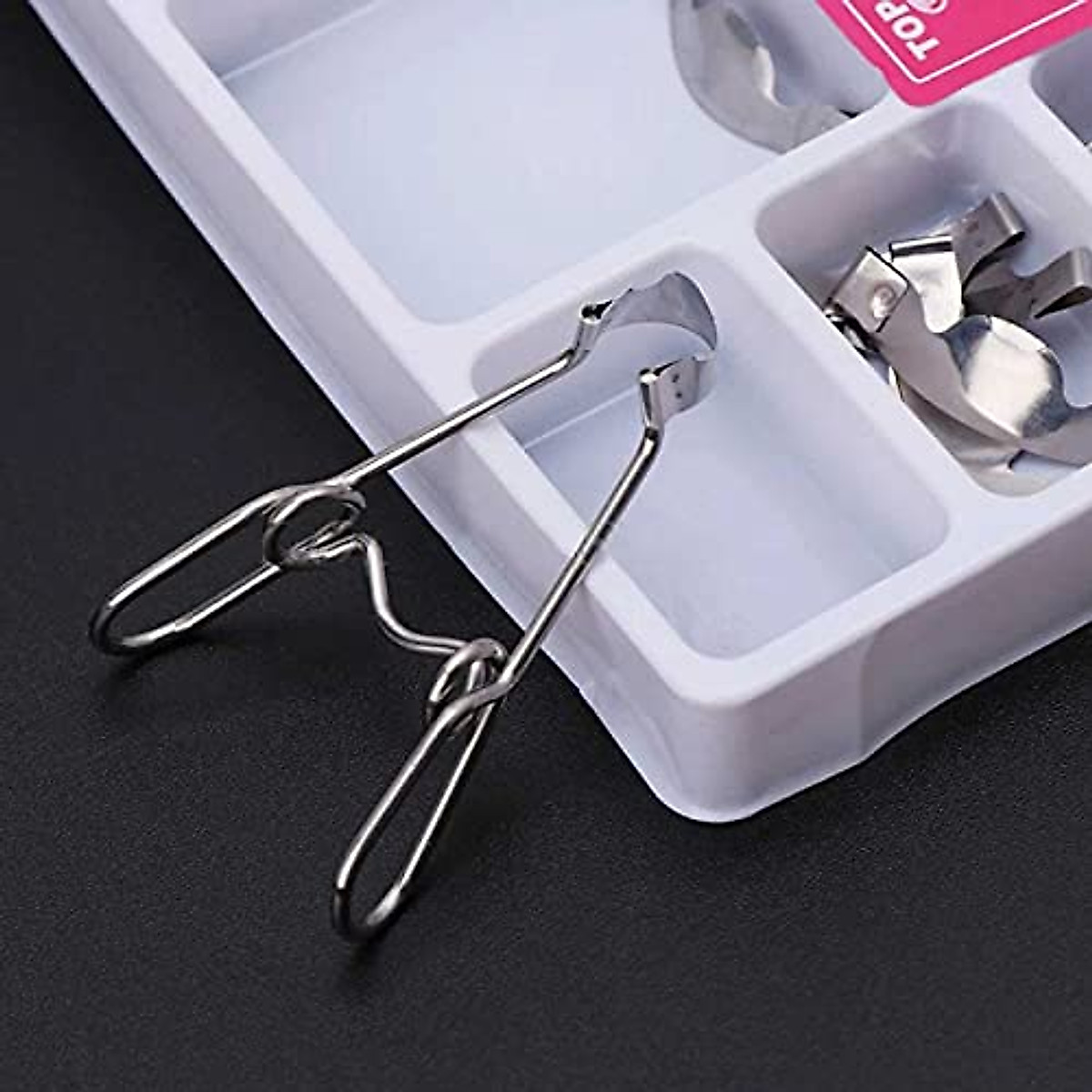 Dental Matrix with Springclip No.1.330 Sectional Contoured Metal Matrices Full kit for Teeth Replacement Dentsit Tools(36pcs)