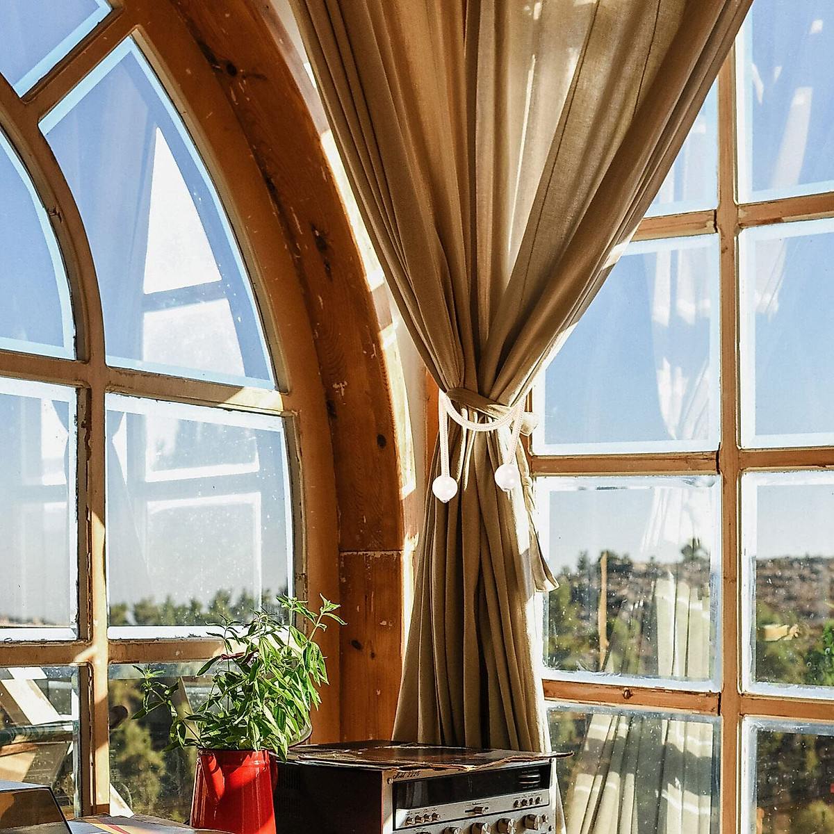 2pcs Curtain Tie Curtain Holdback Tie Rope for Curtain Home Curtain Fixing Strap Curtain Buckles Retro Curtain Rope Home Curtain Rope Fashion Curtain Rope Curtain Fixing Buckles