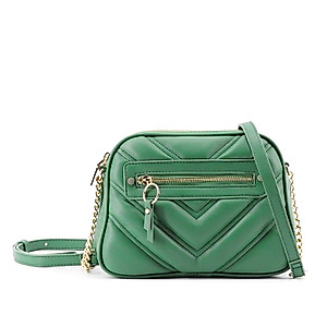 MAXWISE Women Zipper Pocket Crossbody Bag Shoulder Purse Fashion Travel Bag with Multi Pockets (Green)