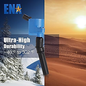 ENA Set of 8 Blue Ignition Coil Pack Compatible with Ford Lincoln Mercury F150 F250 E150 E350 Navigator Town Car Expedition Mustang GT Grand Marquis 4.6L 5.4L 6.8L for DG508 DG457 DG472 DG491 FD503