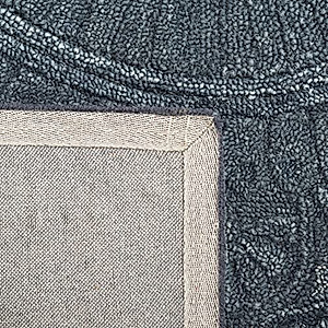 Safavieh Marquee Collection 8' x 10' Dark Grey MRQ301F Handmade Contemporary Medallion Wool Area Rug