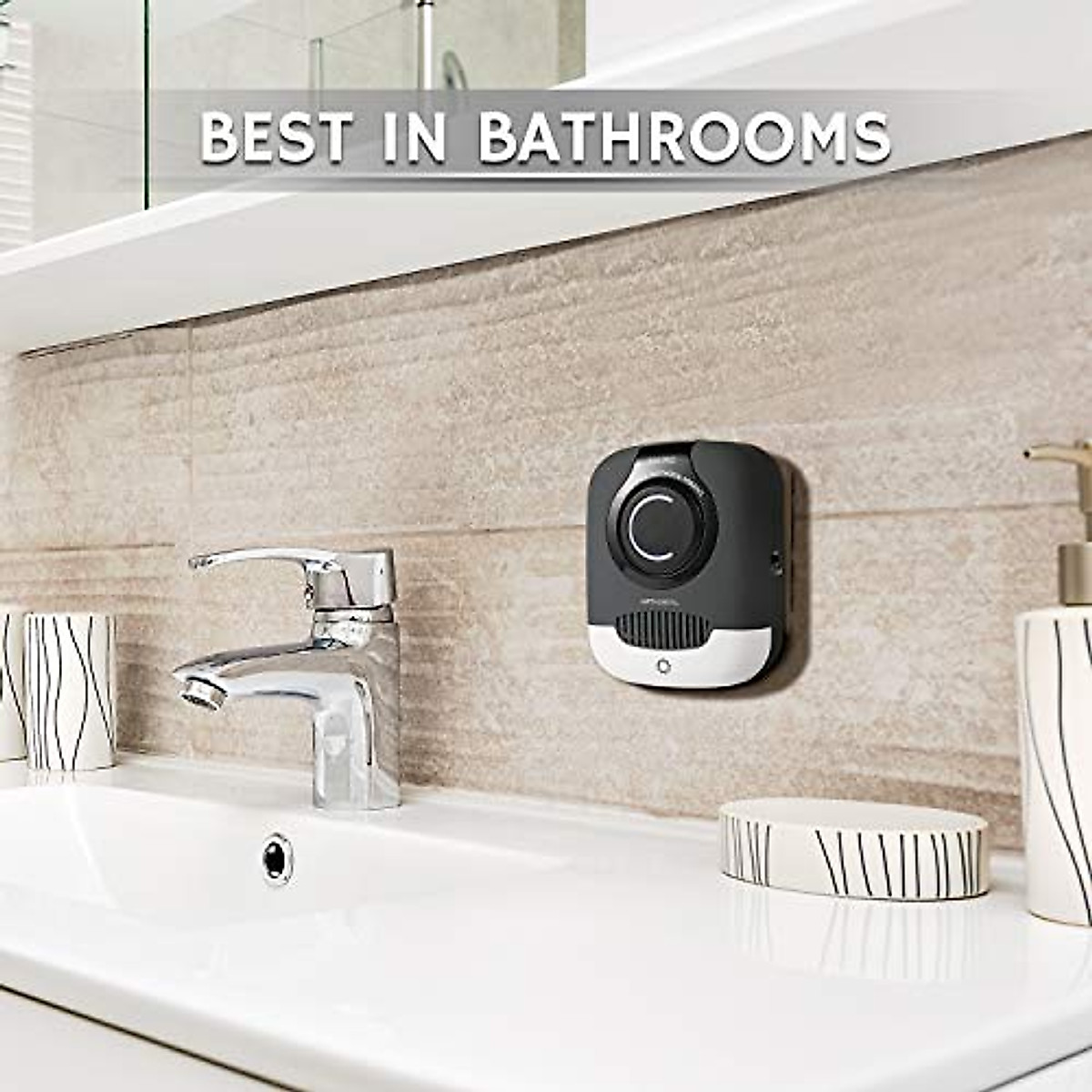 Airthereal B50-PRO Mini Ozone Generator with Negative Ion - Plug-in Odor Eliminator Disinfecting Machine with Timer and Cycled Mode