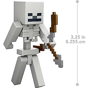 Mattel Minecraft Charged Creeper Action Figure, 3.25-in, with 1 Build-a-Portal Piece & 1 Accessory, Building Toy Inspired by Video Game, Collectible Gift for Fans & Kids Ages 6 Years & Older