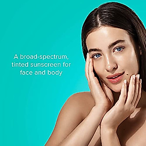 ClarityRx Physical Skin Defense Tinted Mineral SPF 50 Moisturizing Sunscreen, Natural Plant-Based Water-Resistant UV Protection with Zinc & Hyaluronic Acid for Face & Body (3.5 oz)