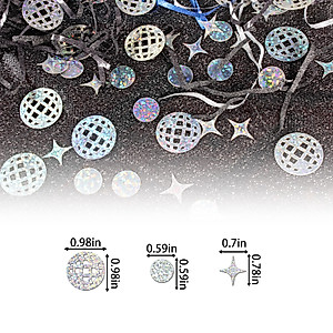 Blopee Disco Ball Confetti, Glitter Disco Party Decorations, 230PCS Disco Confetti for Disco Themed Party Decorations