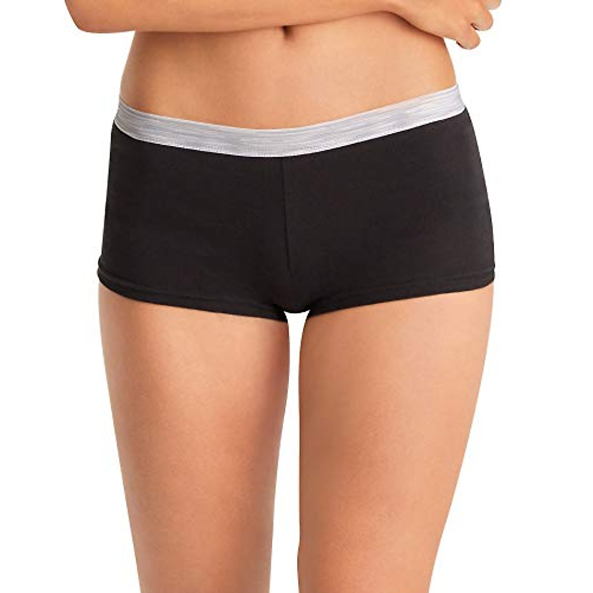 Hanes Women's Sporty Boyshort Panty - 6 - Assorted (6 Pack)