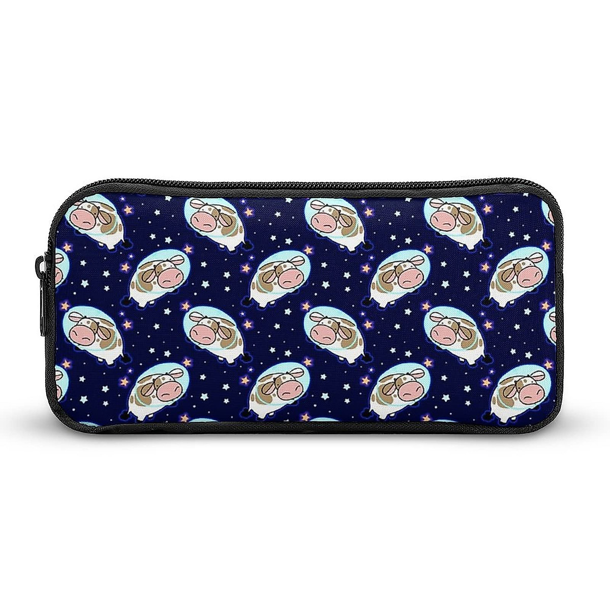 SpaceCow Moo Pencil Case Stationery Pen Pouch Portable Makeup Storage Bag Organizer Gift
