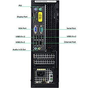 Dell Optiplex 7010 Desktop Computer - Intel Core i7 Up to 3.8GHz Max Turbo Frequency, 16GB DDR3, New 2TB(2000 GB) SSD, Windows 10 Pro 64-Bit, WiFi, USB 3.0, 2X Display Port (Renewed)