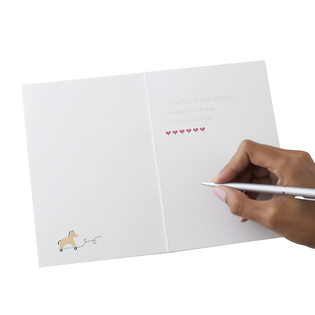 Hallmark Signature New Baby Congratulations Greeting Card, Baby Icons