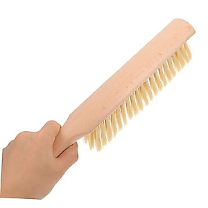 Long Handle Bed Brush Bottle Brush Electric Cleaning Brush Water Bottle Cleaner Stain Remover Fairy Dishwashing Liquid Brush Cleaner Hand Broom Brush Wood Whisk Broom Beige Gatuida