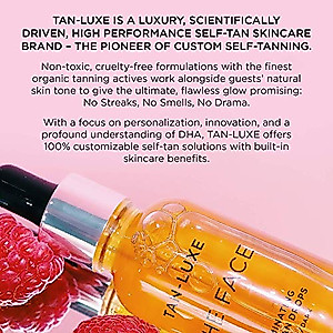 TAN-LUXE The Face - Illuminating Self-Tan Drops to Create Your Own Self Tanner, 30ml - Cruelty & Toxin Free - Light/Medium