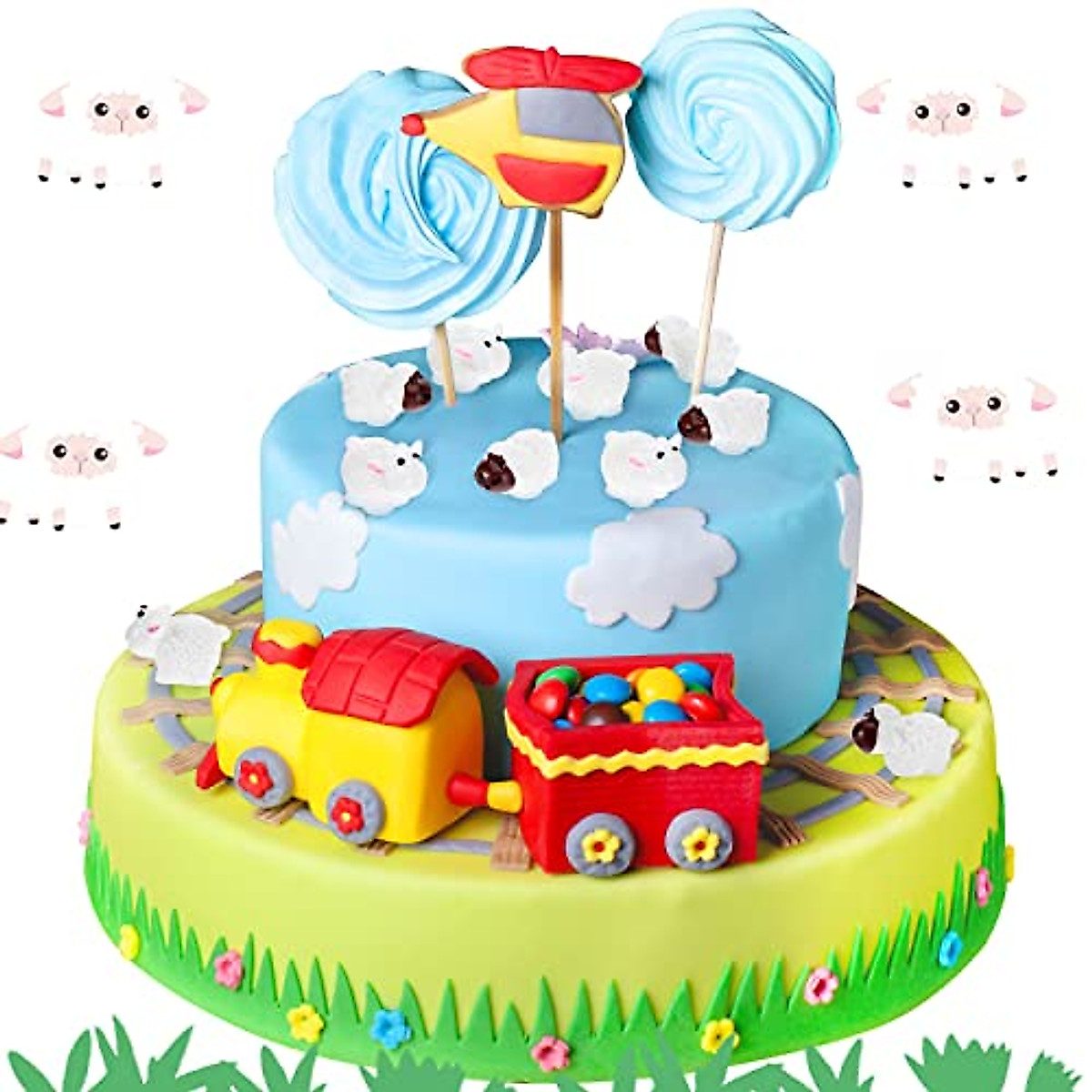 48 Pcs Mini Garden Miniature Sheeps Small Herd of Sheeps Fairy Garden Sheep Toy Resin Sheep Figurine Tiny Lambs Miniature Garden Figurines Moss Micro Landscape Decoration DIY Craft Resin Home Decor