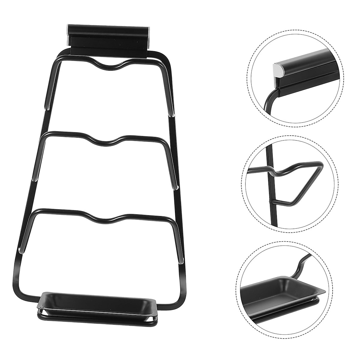 BESTOYARD restaurant pot lid organizer home pot lid holder pot lid holders for kitchen cabinet wear-resistant pot lid organizer home pan cover rack Multifunction Storage rack aluminum alloy