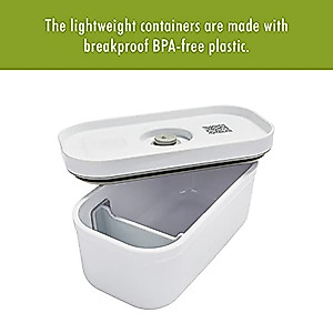 ZWILLING Fresh & Save Medium Lunch Box, Airtight Food Storage Container, Meal Prep Container, BPA-Free, White