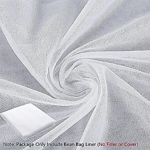 Jayen Bean Bag Liner Inner with Long Opening and Metal Zipper - Easy Replace and Clean (No Filling or Cover)