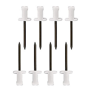 20Pack Archery Target Pins Manganese Steel Target Face Pins 2.5inch Target Nails for Holding Target Face/Paper on Foam Straw Targets (White)