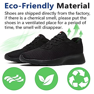 MAIITRIP Mens Walking Shoes,Ultra Lightweight Breathable Tennis Running Shoes Mesh Non-Slip Casual Comfortable Fashion Sneakers Work Gym Workout Athletic Sport Cuhioning Trainers Black Size 10