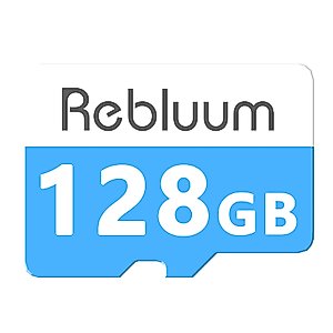 Rebluum Micro 128GB SD Card for Security Cameras, Read 90MB/sec, Write 25MB/sec, Memory Card for RB-3PT1/RB-3PT1-2PACK Solar Security Cameras Indoor Outdoor, Action Camera, Dash Camera (128G-1PCS)
