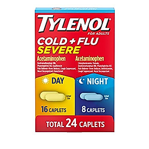 Tylenol Day and Night Cold and Flu Capsule, 24 Count per Pack - 48 per case.