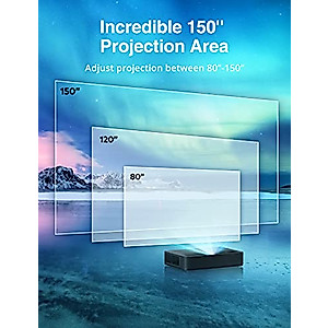 4K UHD Laser TV Home Theatre Projector, Ultra Short Throw, Built-in Harman Kardon Speaker, HDR10, Smart Android System 25000H Lamp Life Eye Protection, Black