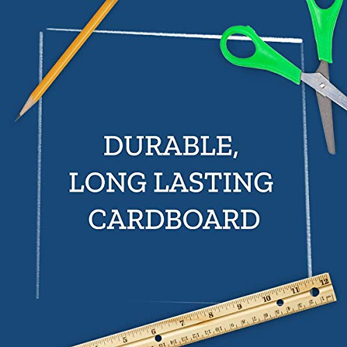 Really Good Stuff Standard Privacy Shields for Student Desks – Set of 12 - Matte - Study Carrel Reduces Distractions - Keep Eyes From Wandering During Tests , Red With School Supplies Pattern