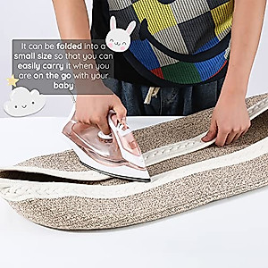 LDVINE Baby Changing Basket - Diaper Caddy Organizer Moses Diaper Basket Table Dresser Nursery Topper, Waterproof Foam Pad Storage Woven Bin Included