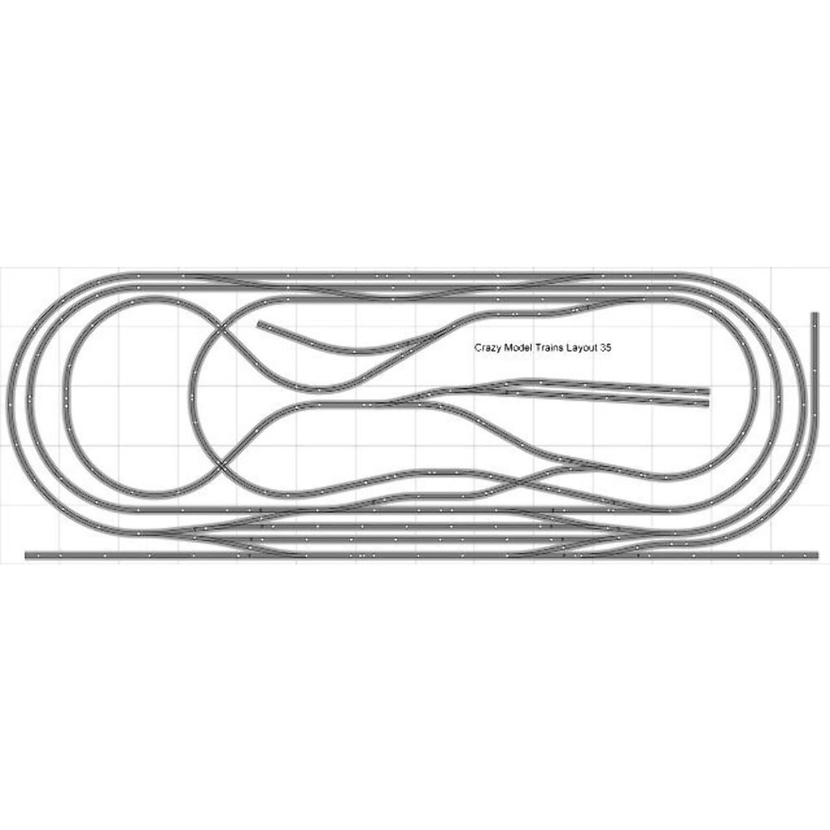 CRAZY MODEL TRAINS Train Layout #035D Train Set HO Scale 5' X 14' DCC Switches